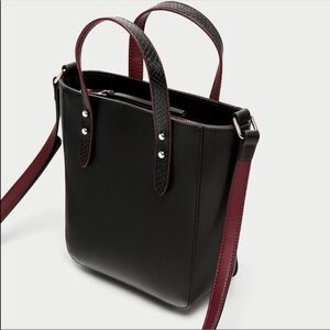 Zara | Bags | Zara Mini Tote Bag With Interchangeable Handle | Poshmark